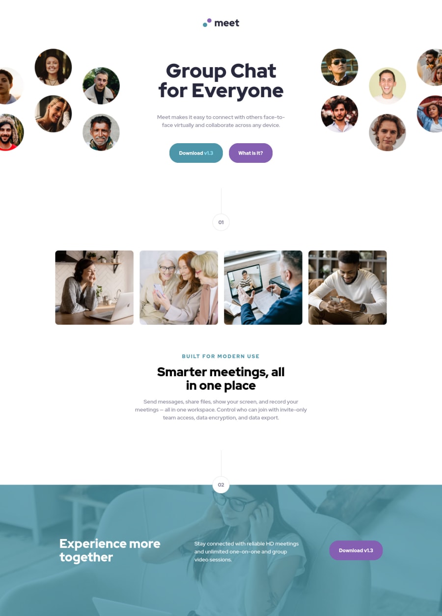 Frontend Mentor Mobile First Site Using Pure Css And