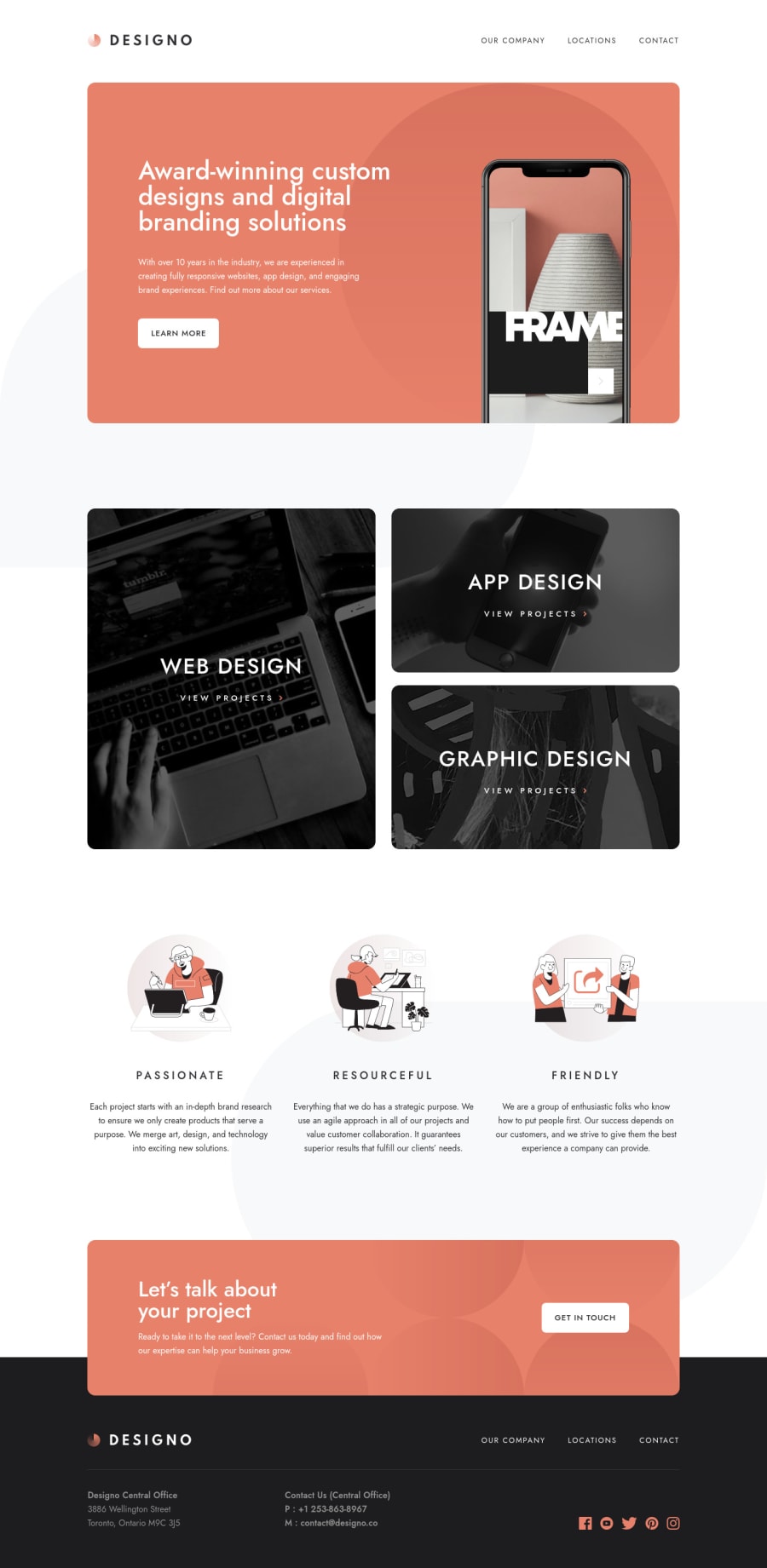 Frontend Mentor 7 Page Website Using Css Grid Flexbox Sass And