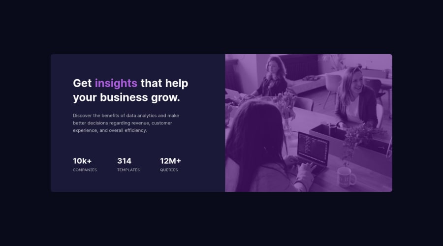 Frontend Mentor Responsive Stats Preview Card Using Css Grid And