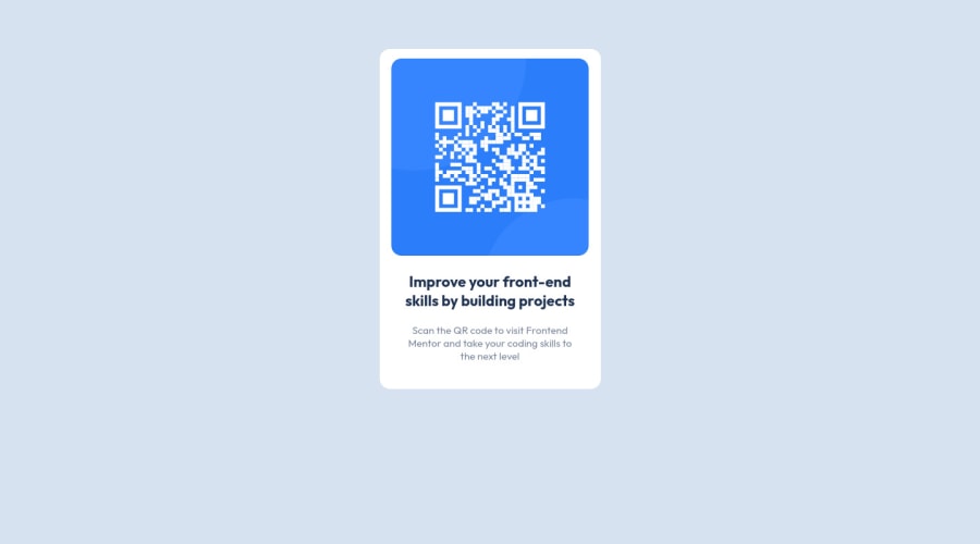 Frontend Mentor Qr Component Using Html Css Flexbox Coding Challenge