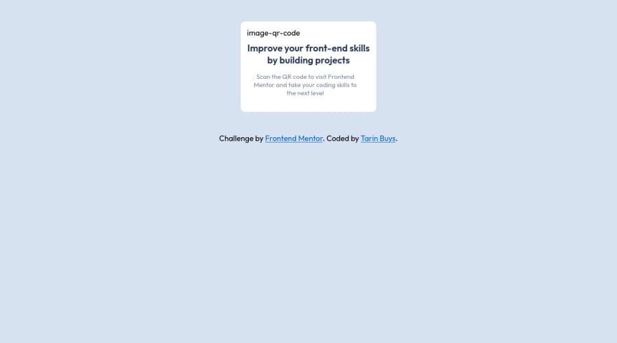 Frontend Mentor Qr Code Component Using Html Css Only Coding