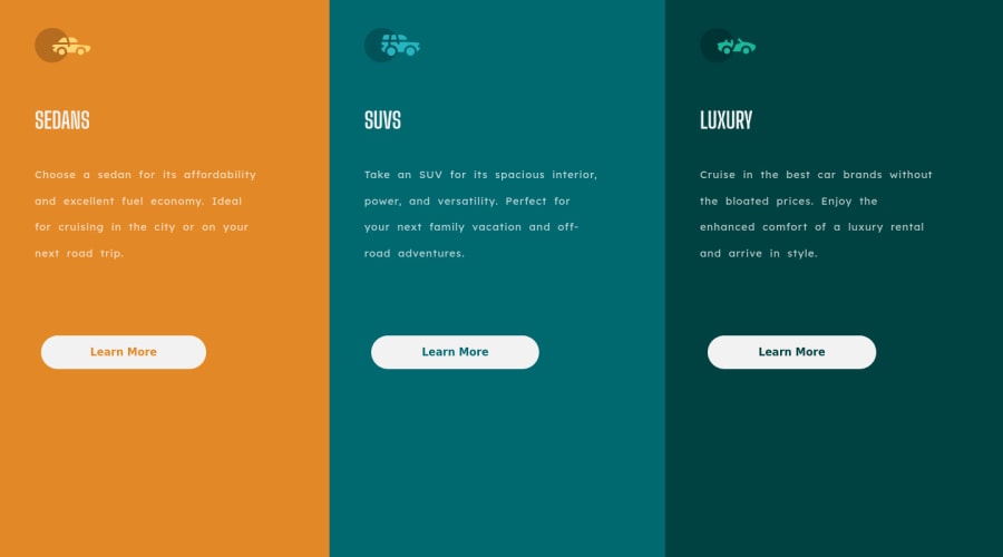 Frontend Mentor Frontend Mentor 3 Column Preview Card Component