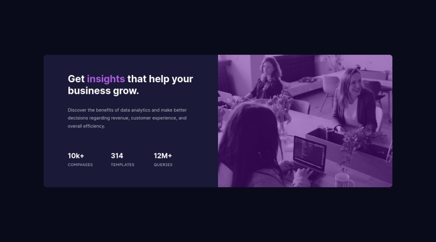 Frontend Mentor Stats Preview Card With Html And Css