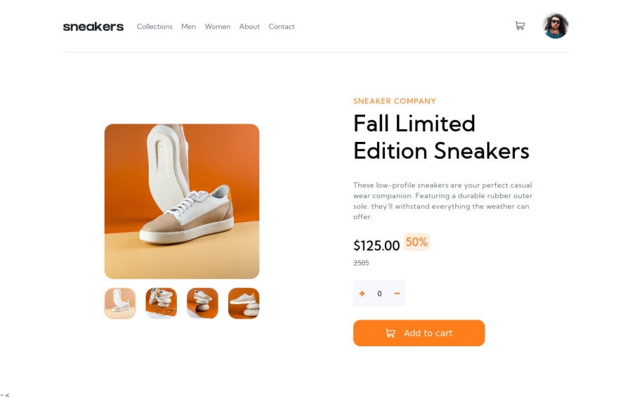 Frontend Mentor E Commerce Product Page Using Html Css And Javascript Coding Challenge Solution