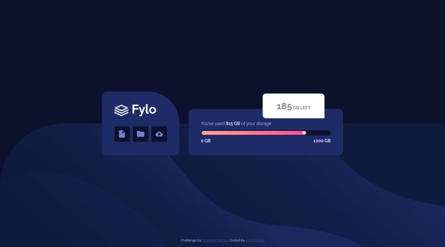 Frontend Mentor Fylo Data Storage Component Using Css Grid And