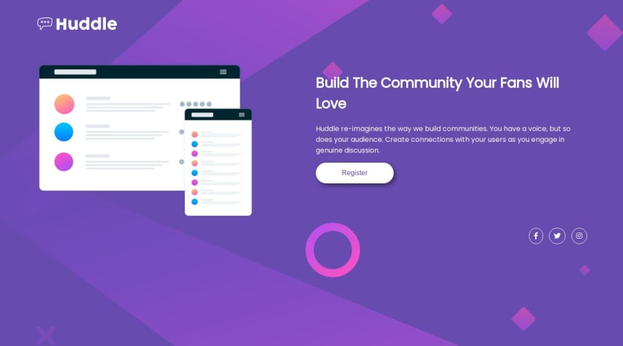 Frontend Mentor Responsive Landing Page With Register Modal Using