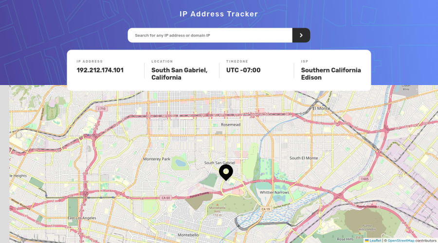 Frontend Mentor Ip Address Tracker Using React And Scss Coding Challenge Solution
