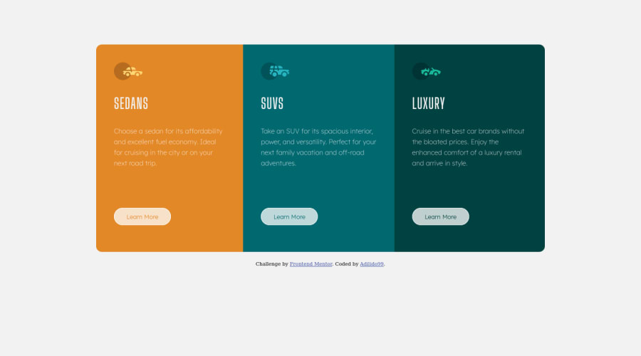 Frontend Mentor 3 Column Preview Card With Htmlandcss Flexbox Flexbox