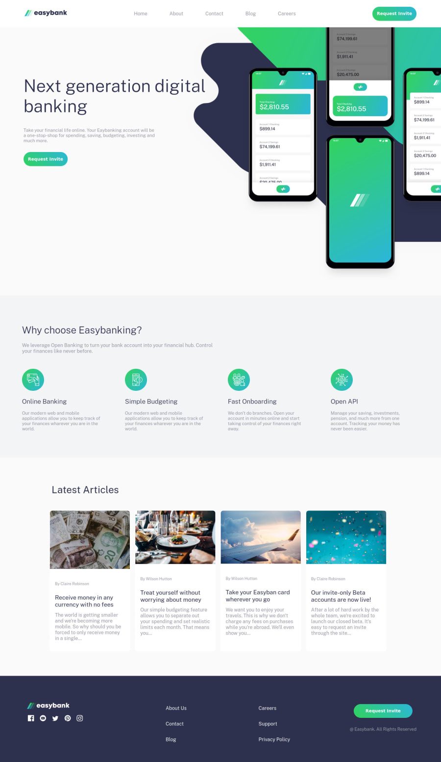 Frontend Mentor React Js Site Using Css Modules And Axios For Images
