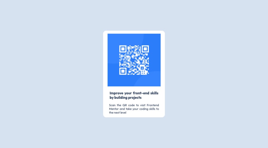 Frontend Mentor Qr Code Card Using Css Flex Box Coding Challenge Solution