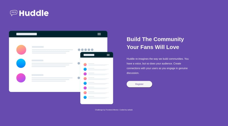 Frontend Mentor Responsive Landing Page Using Html And Css Only Coding