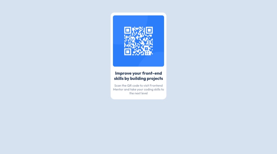 Frontend Mentor Qr Code Component Using Css Grid Coding Challenge