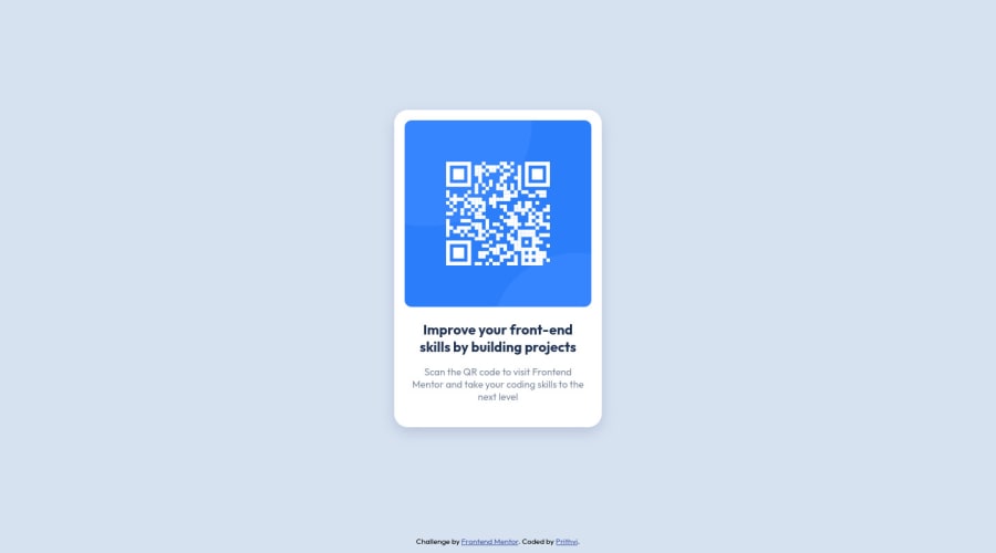 Frontend Mentor Qr Code Card Coding Challenge Solution