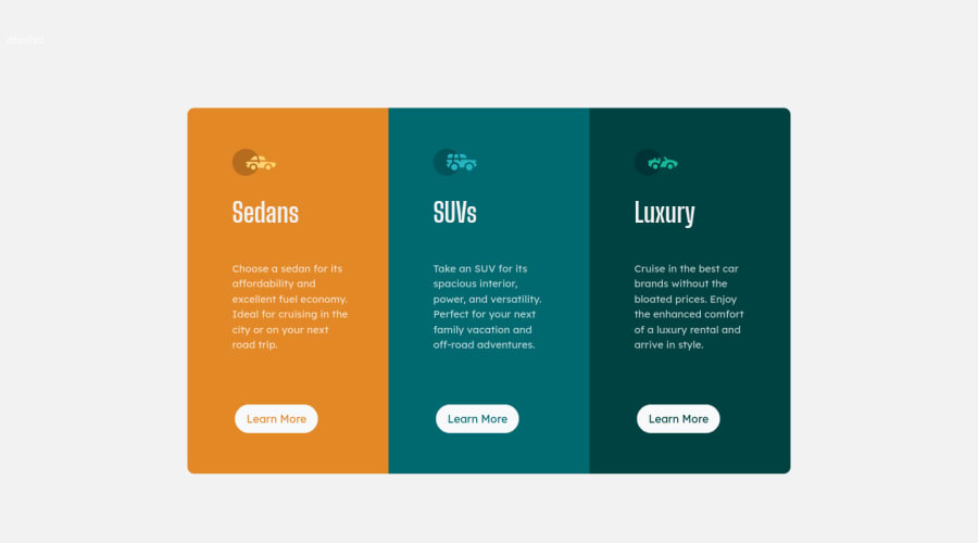 Frontend Mentor Responsive 3 Grid Page Using Css And Bootstrap