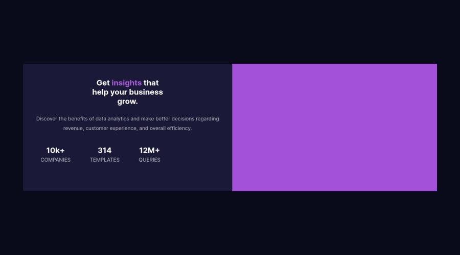 Frontend Mentor Mobile First Using Sass Coding Challenge
