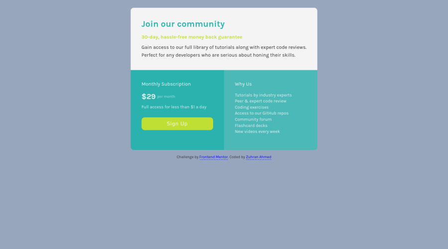 Frontend Mentor For This Project I Just Used Html And Css Only