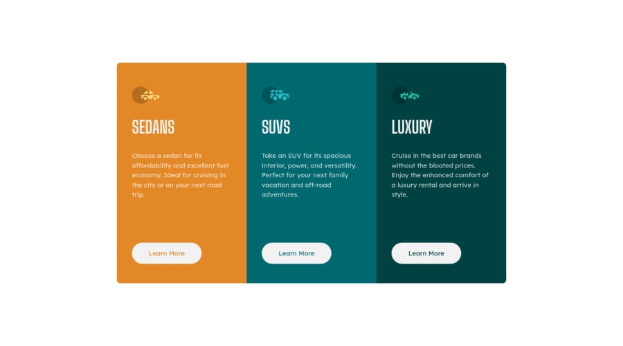 Frontend Mentor 3 Column Layout Using Grid Coding Challenge Solution