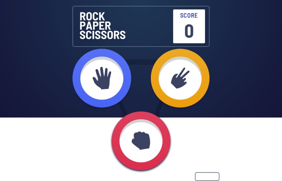 Frontend Mentor | Rock, Paper, Scissors game coding challenge solution