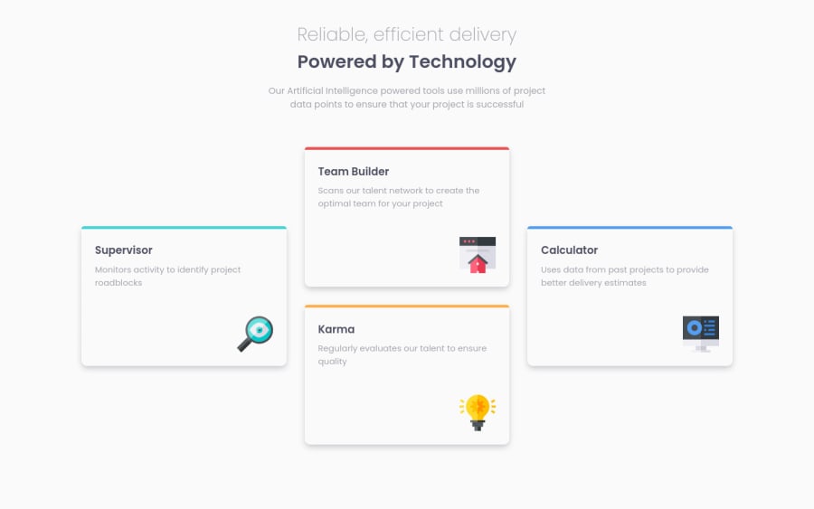 Frontend Mentor Responsive Web Using Grid Sass Coding Challenge