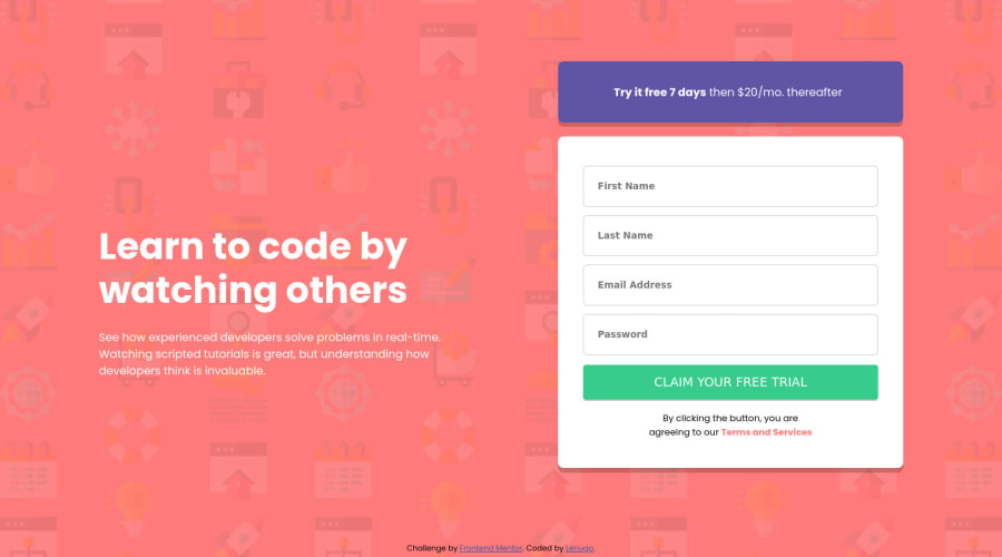 Frontend Mentor Responsive Intro Component Workflow