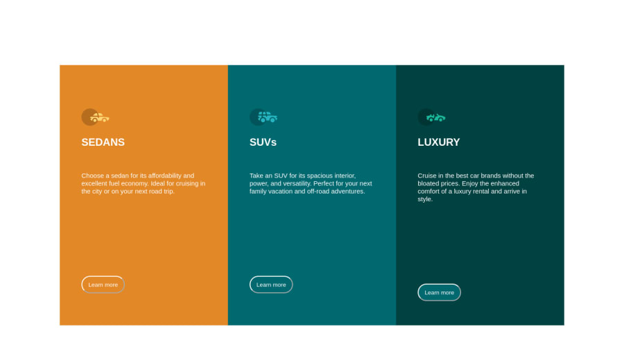 Frontend Mentor 3 Column Preview Card Component Using Css Flexible