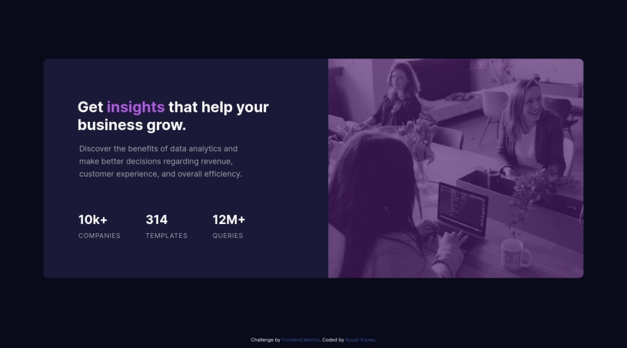 Frontend Mentor Mobile First Site Using Flexbox Coding Challenge Solution