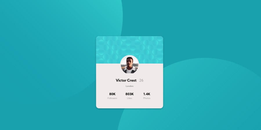 Frontend Mentor Profile Card Component Using Html And Css Coding