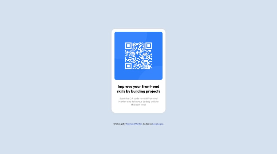 Frontend Mentor Qr Code Component Using Css Flexbox Coding Challenge