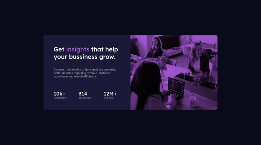Frontend Mentor Solution Built Using Basic Sass And