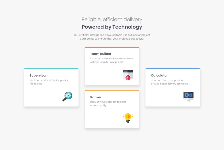 Frontend Mentor Mobile First Flexbox Only Solution Coding Challenge