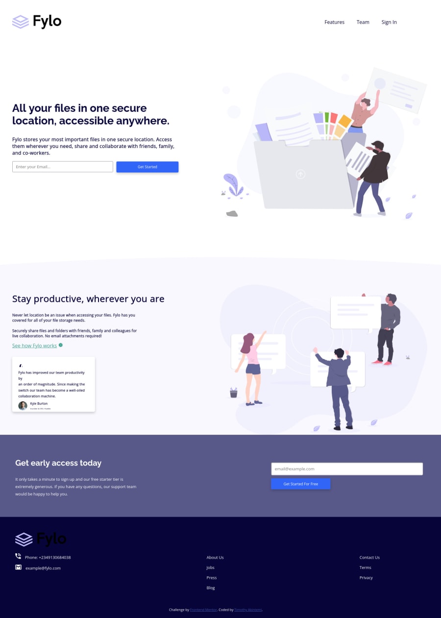 Frontend Mentor Responsive Landing Page Using Css Grid And Css Flex