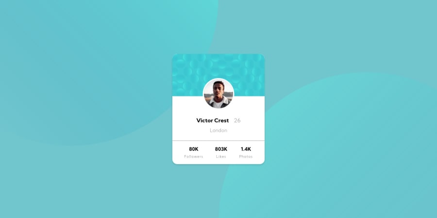 Frontend Mentor Profile Card Using React And Flexbox Coding Challenge