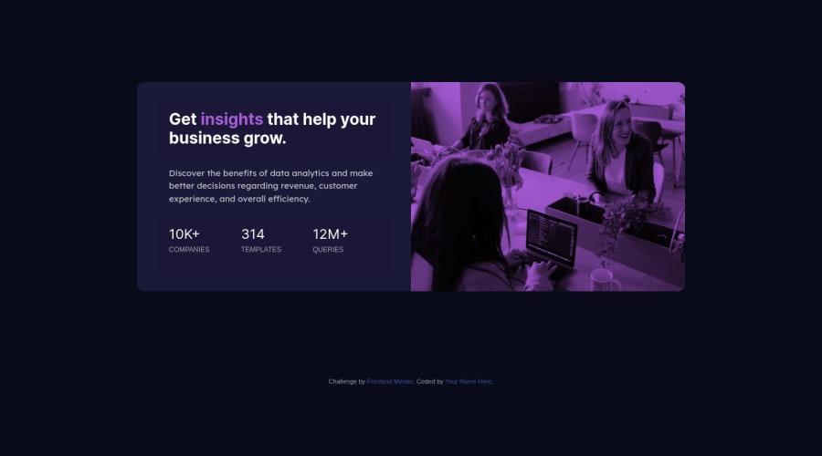 Frontend Mentor Stats Preview Card Component Using Html And Css Coding