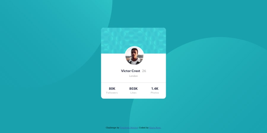 Frontend Mentor Responsive Profile Card Component Using Html And Css