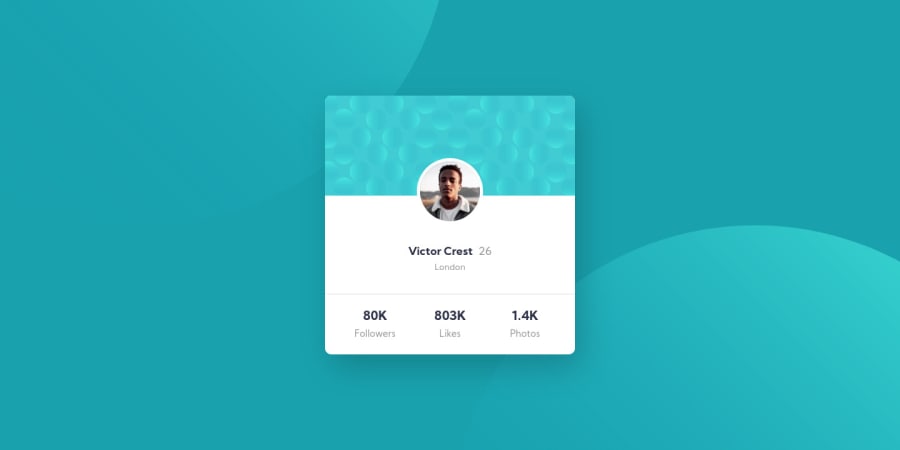 Frontend Mentor Profile Card Component Coding Challenge Solution