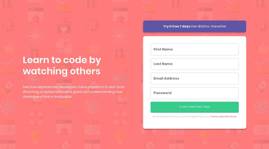 Frontend Mentor Responsive Page Using Flexbox Mobile First Bem And