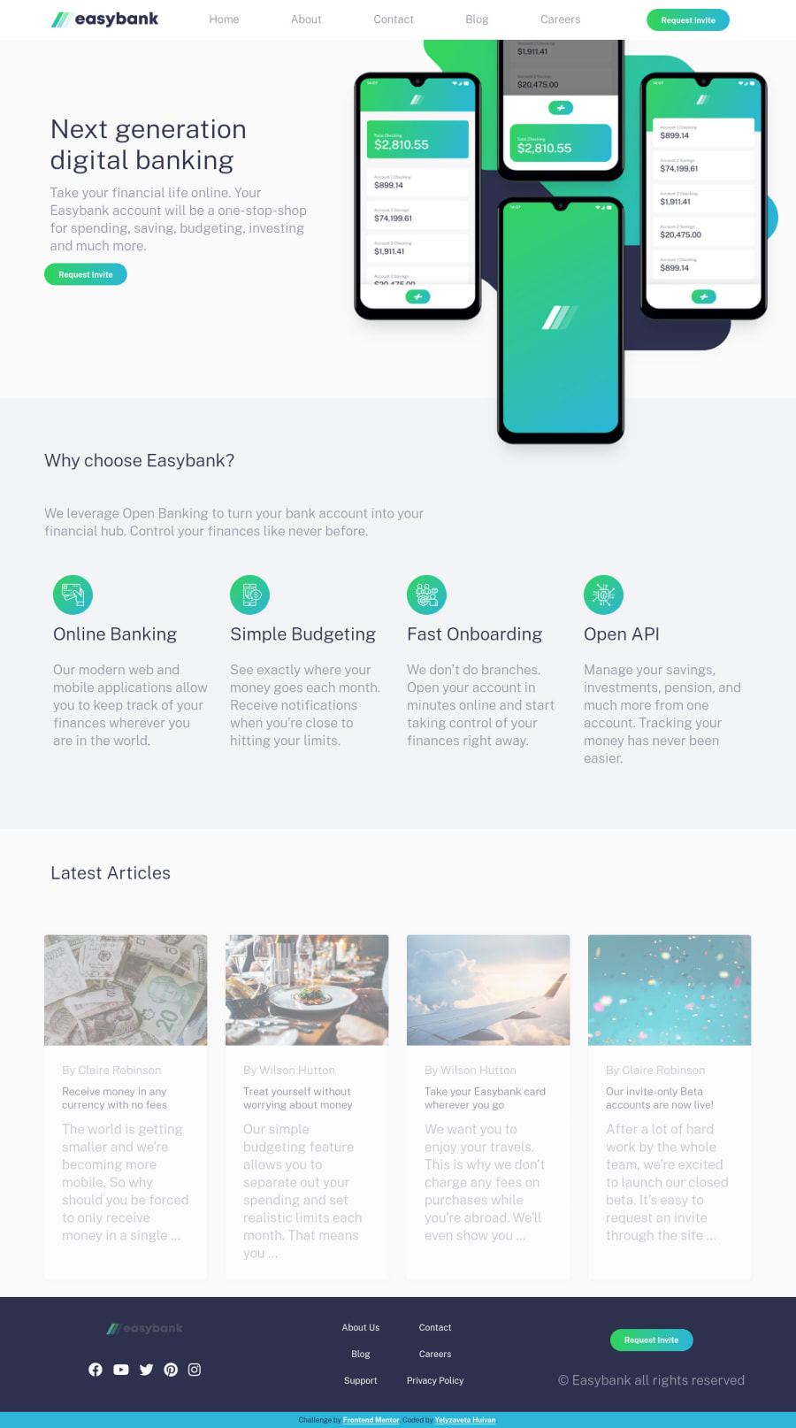 Frontend Mentor Mobile First Site Using Sass Coding Challenge Solution
