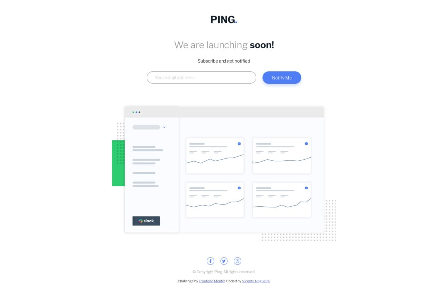 Frontend Mentor Ping W Sass Coding Challenge Solution