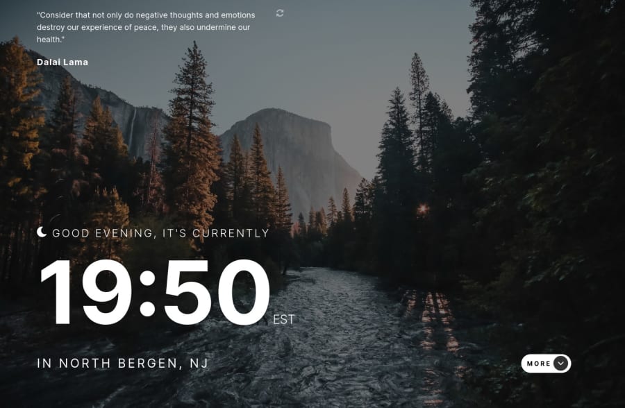 Frontend Mentor React Typescript Clock App That Uses
