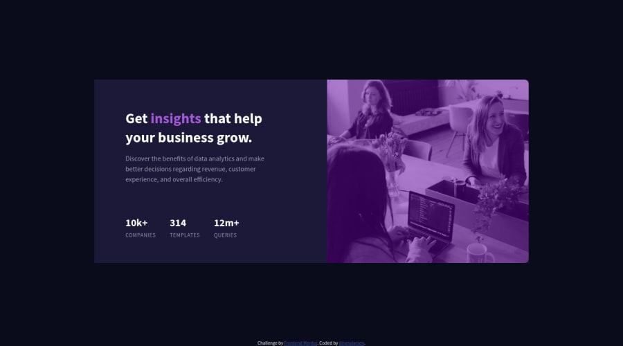 Frontend Mentor Mobile First Vanilla Css And Html Coding Challenge