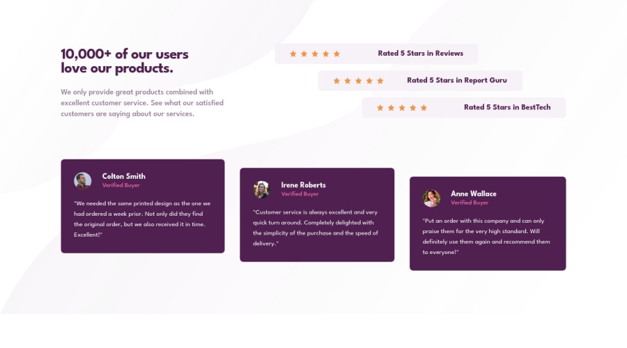 Frontend Mentor Social Proof Section Using Plain Html And Css Coding