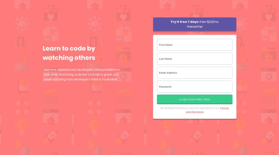 Frontend Mentor Responsive Flexbox Coding Challenge Solution