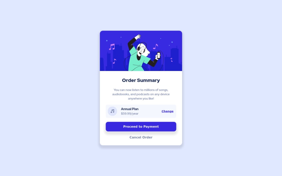 Frontend Mentor Reactjs Order Summary Coding