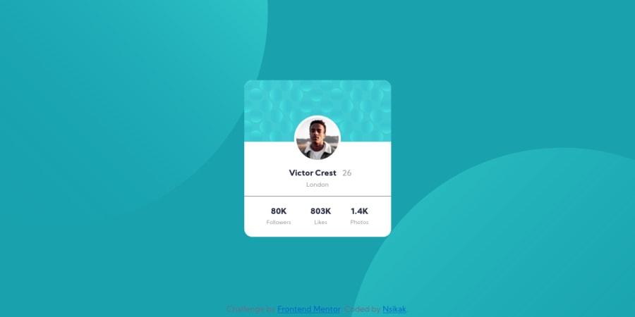 Frontend Mentor Profile Card Component Using Grid And Flexbox Coding