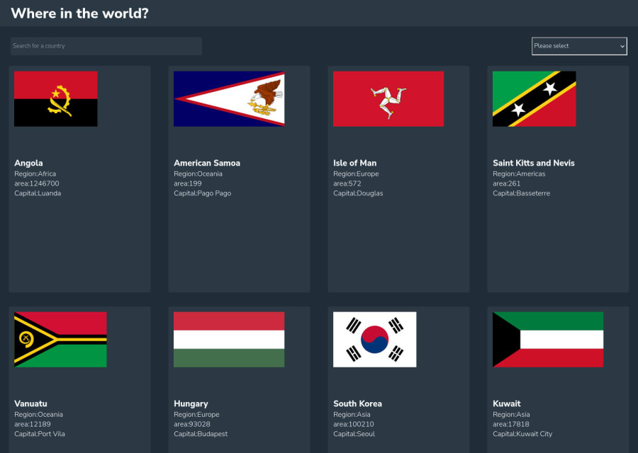 Frontend Mentor Html Css Js Rest Apis Coding Challenge