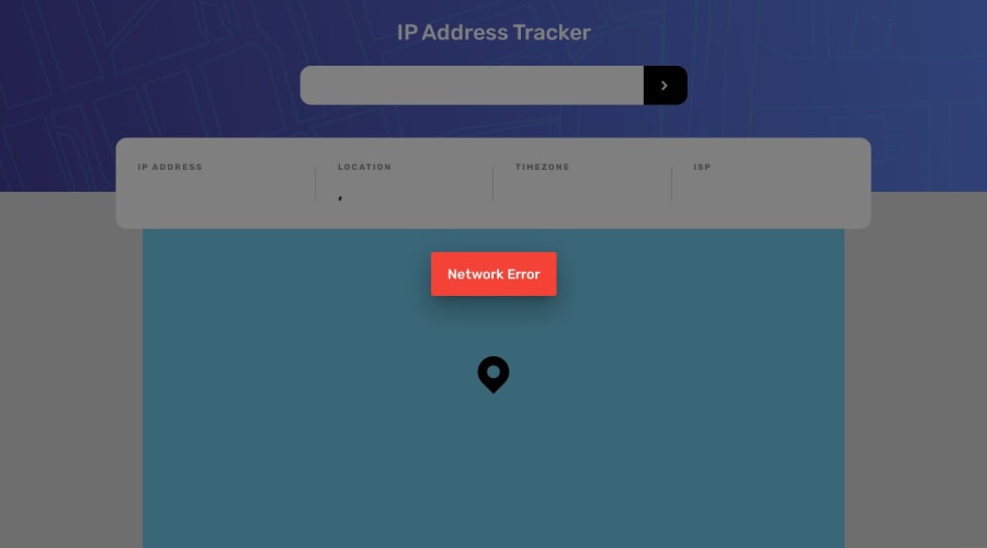 Frontend Mentor Ip Address Tracker With React React Leaflet
