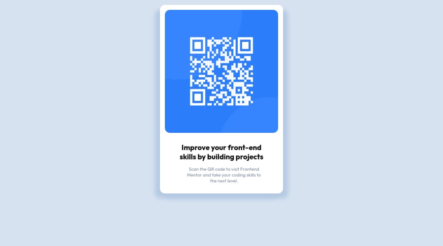 Frontend Mentor Mobile Qr Reader Using Css Flexbox Coding Challenge
