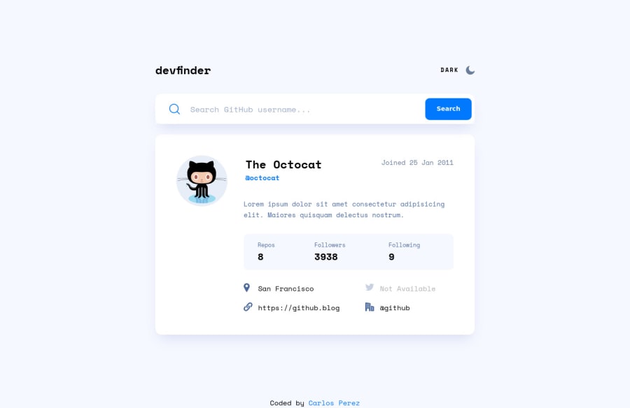 Frontend Mentor Html Css Javascript Api Coding