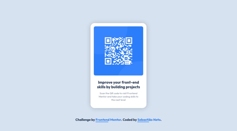 Frontend Mentor Qr Code Page With Responsive Designer Coding