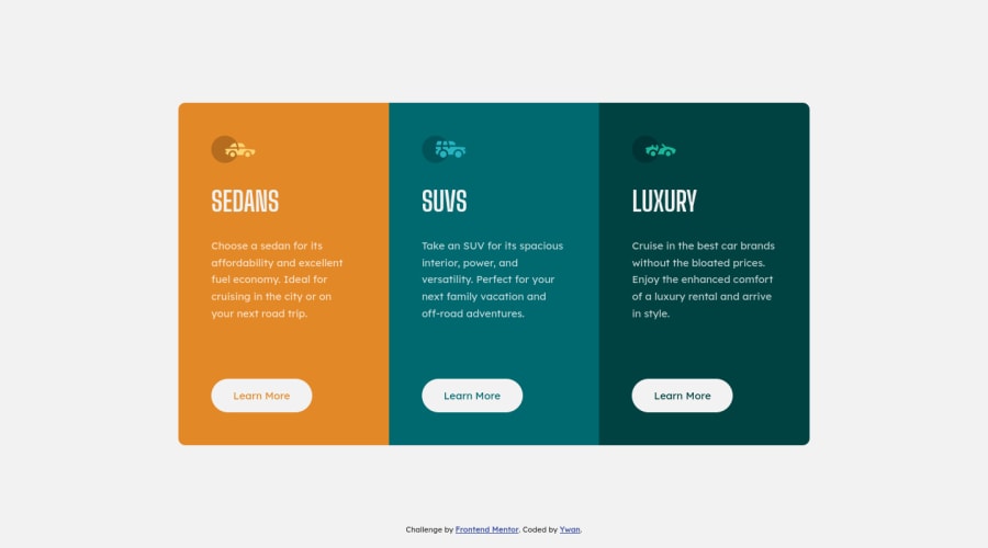 Frontend Mentor 3 Column Preview Card Using Css Grid